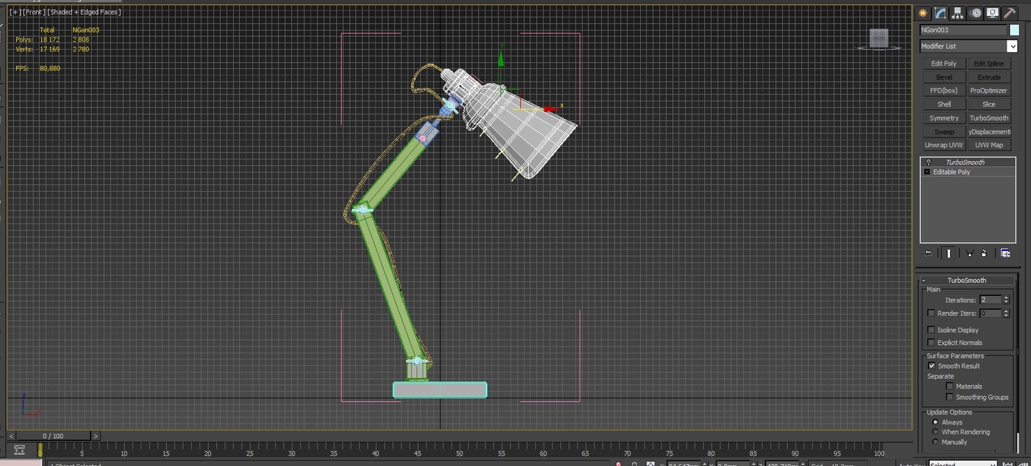 handmade table lamp 3d model