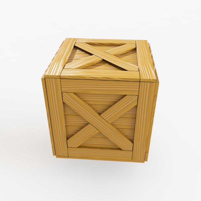 wood box 3d model