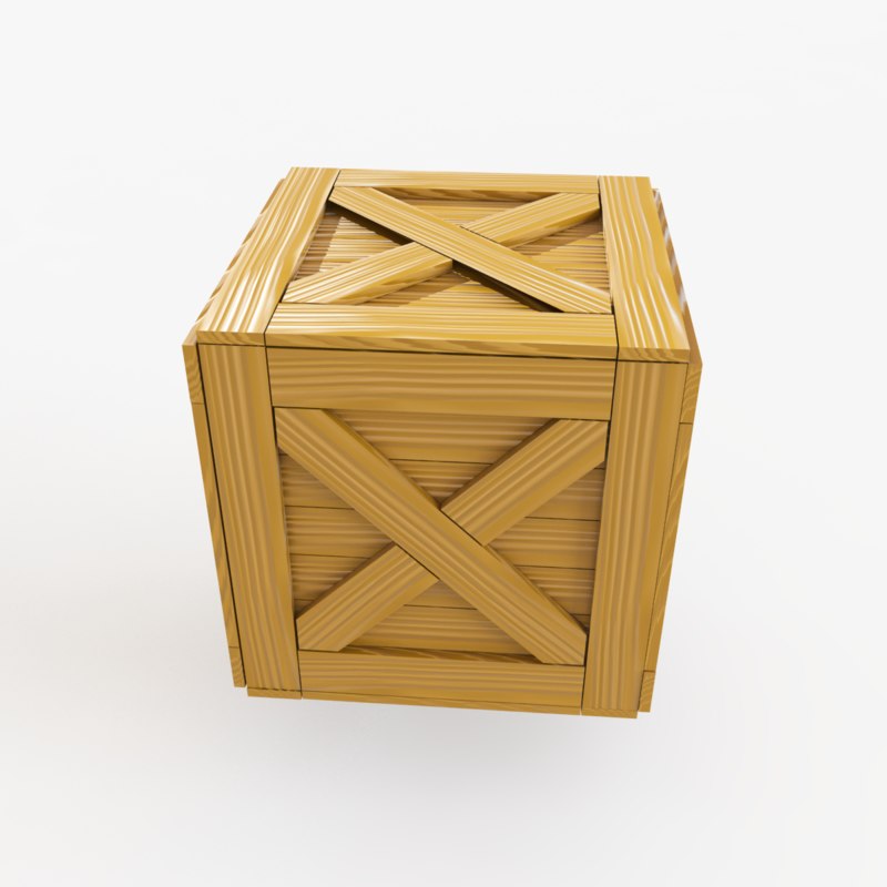wood box 3d model