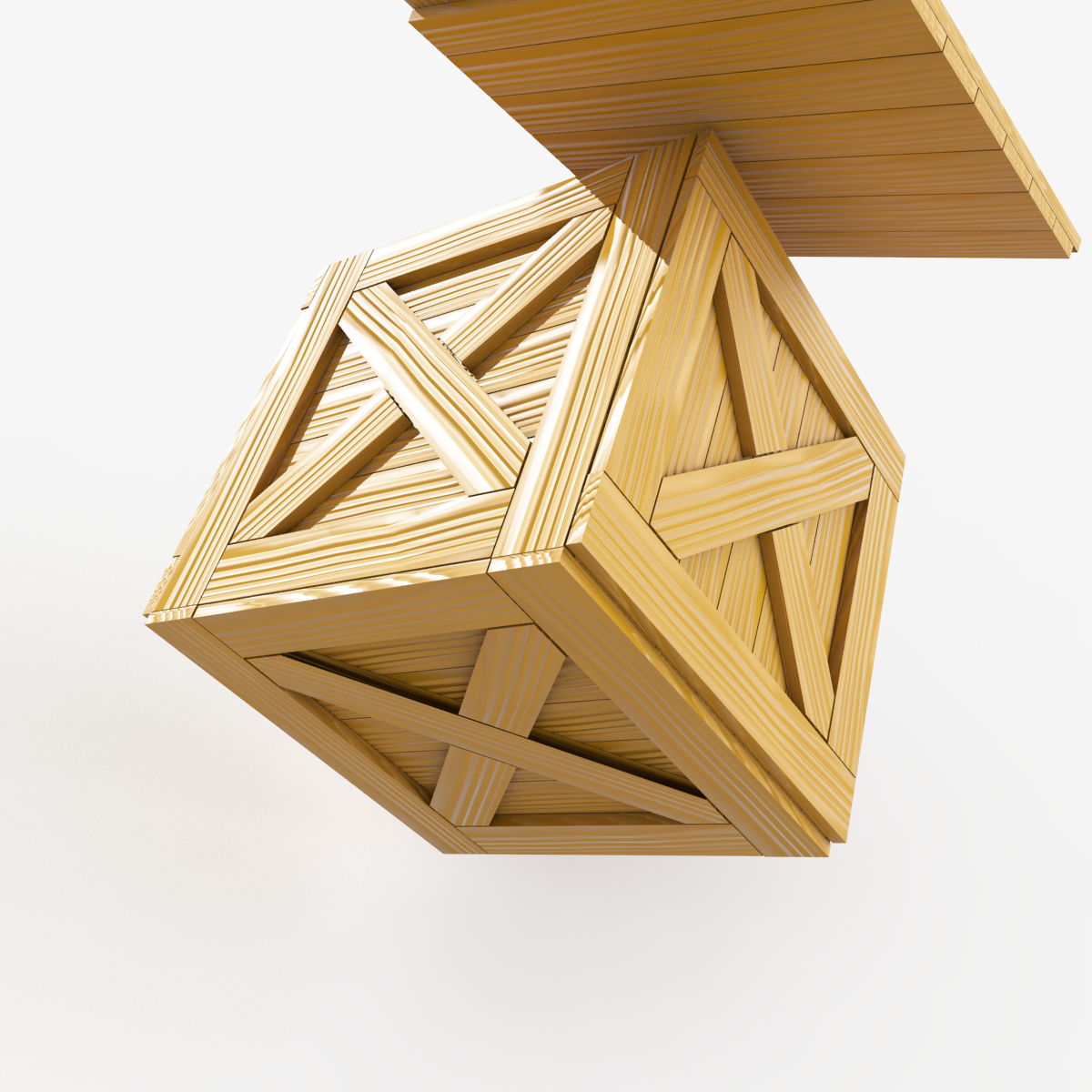 wood box 3d model