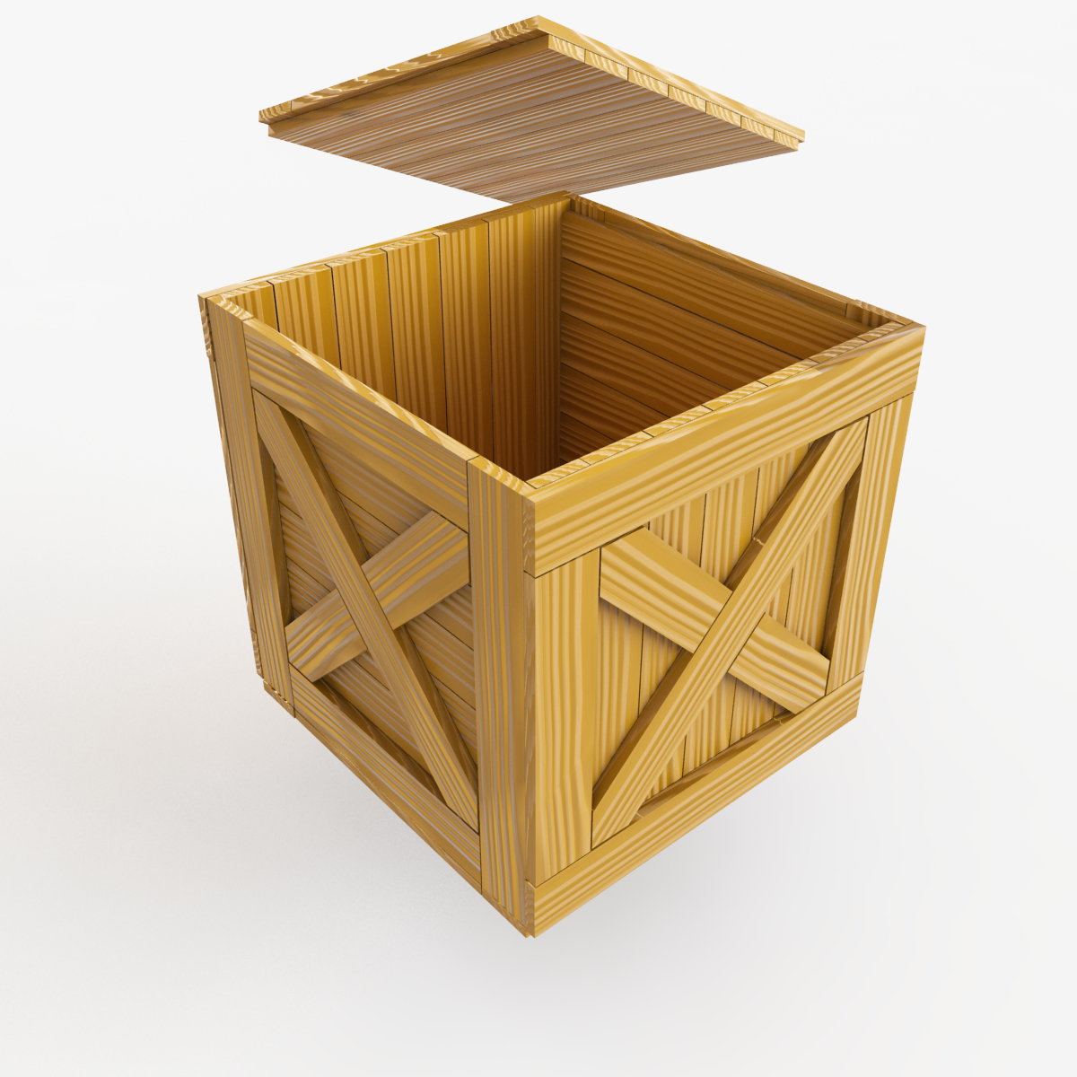 wood box 3d model