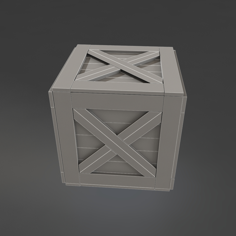 wood box 3d model