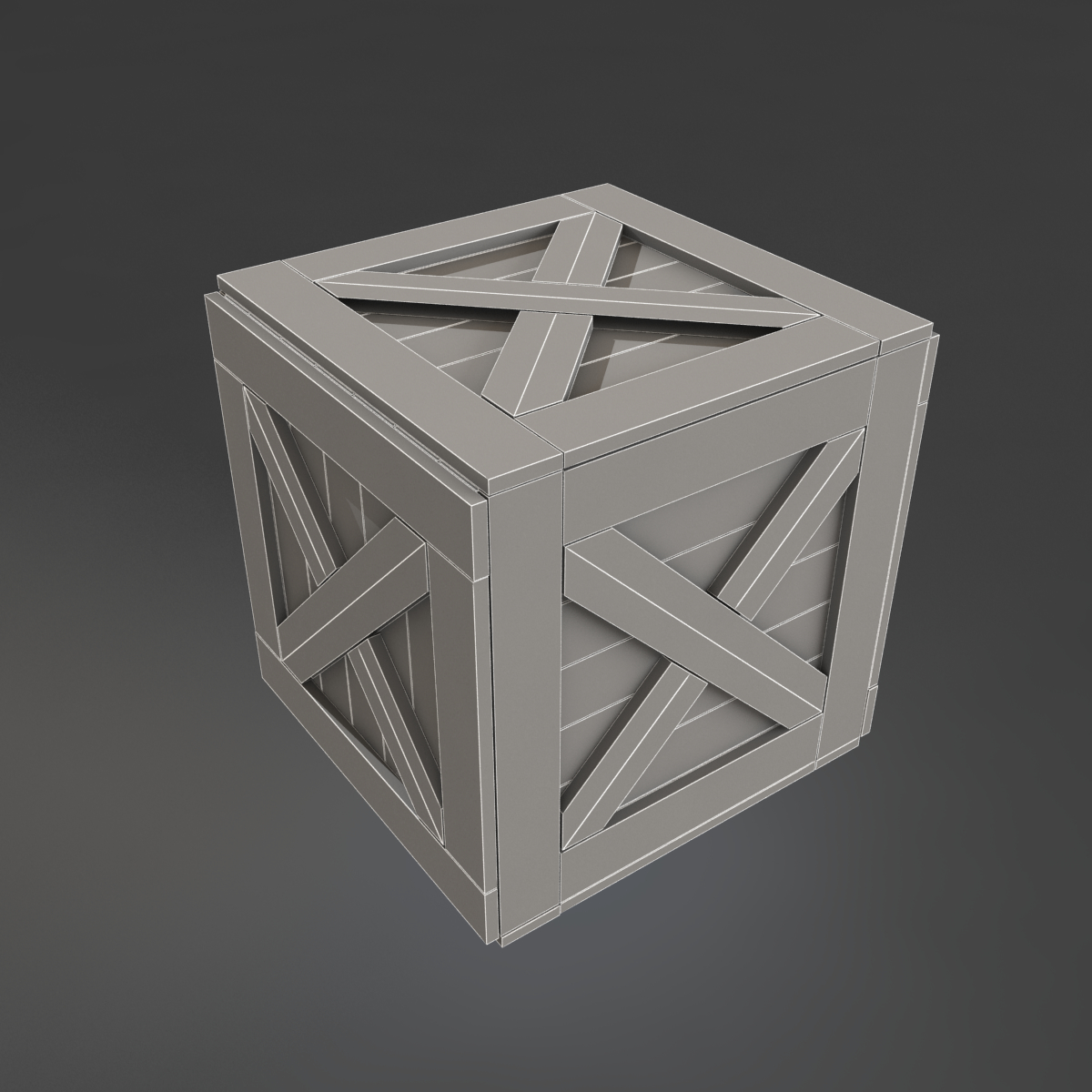 wood box 3d model