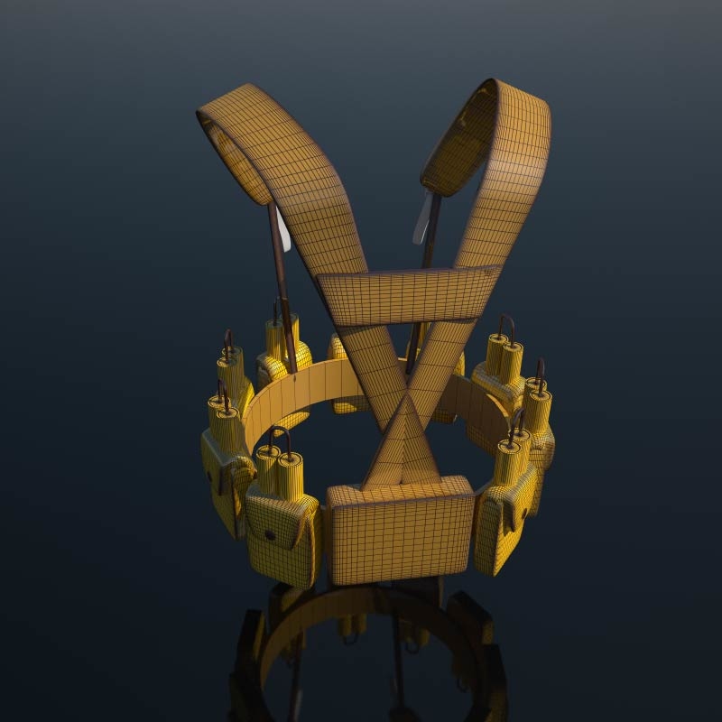 suicide vest c4d