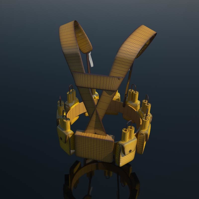 suicide vest c4d