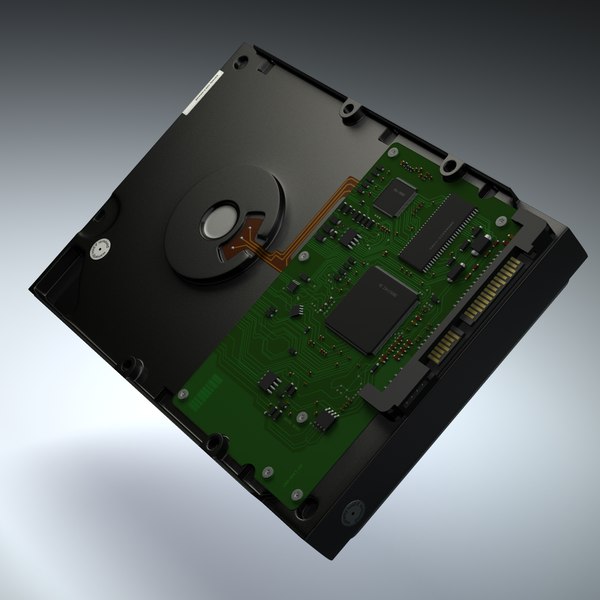 3d serial ata hard drive model