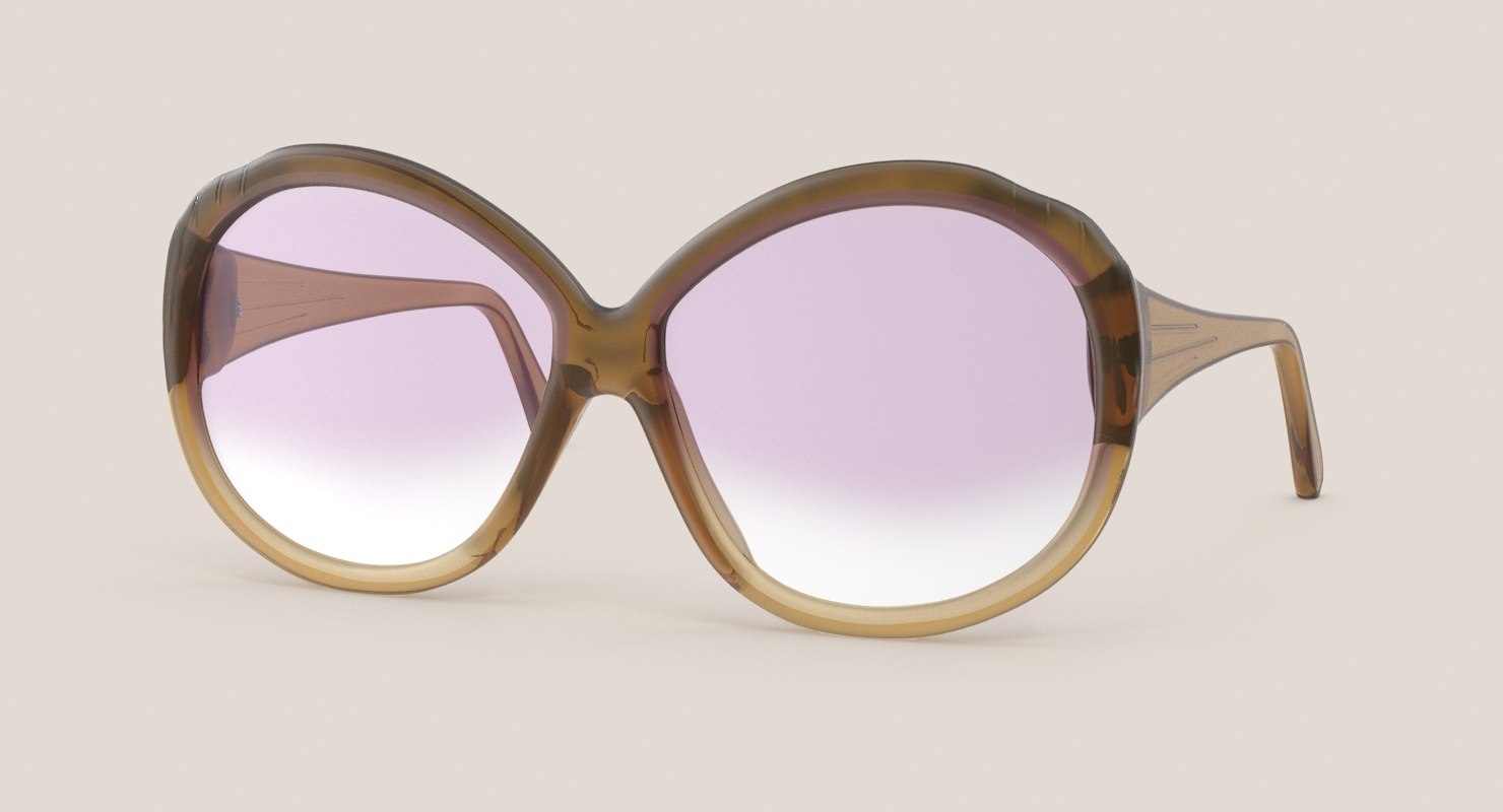 bug eye sunglasses open 3d model