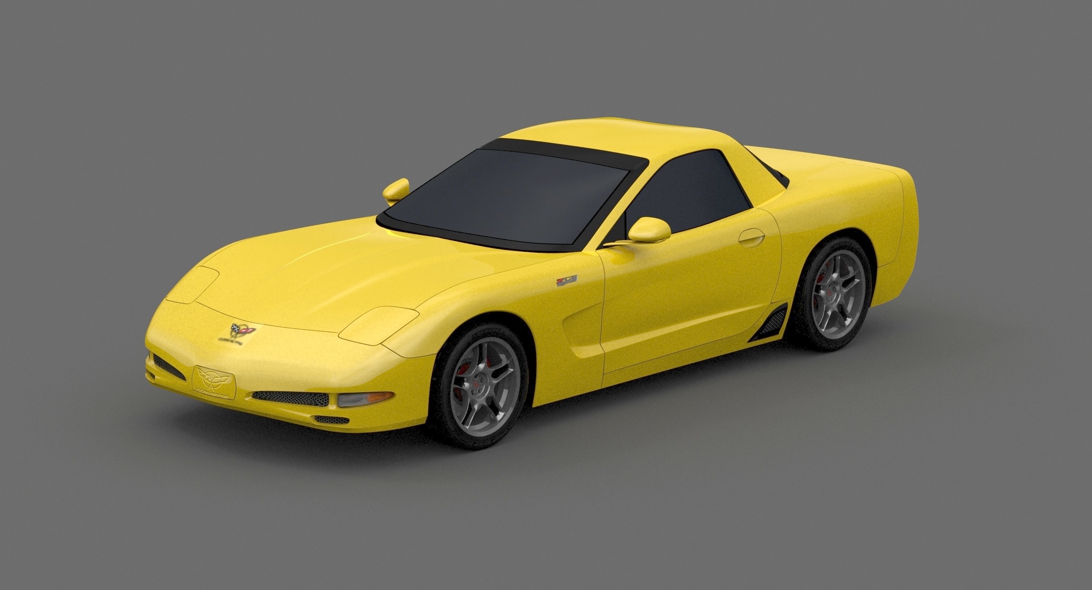 3d chevrolet corvette c5 z06 model