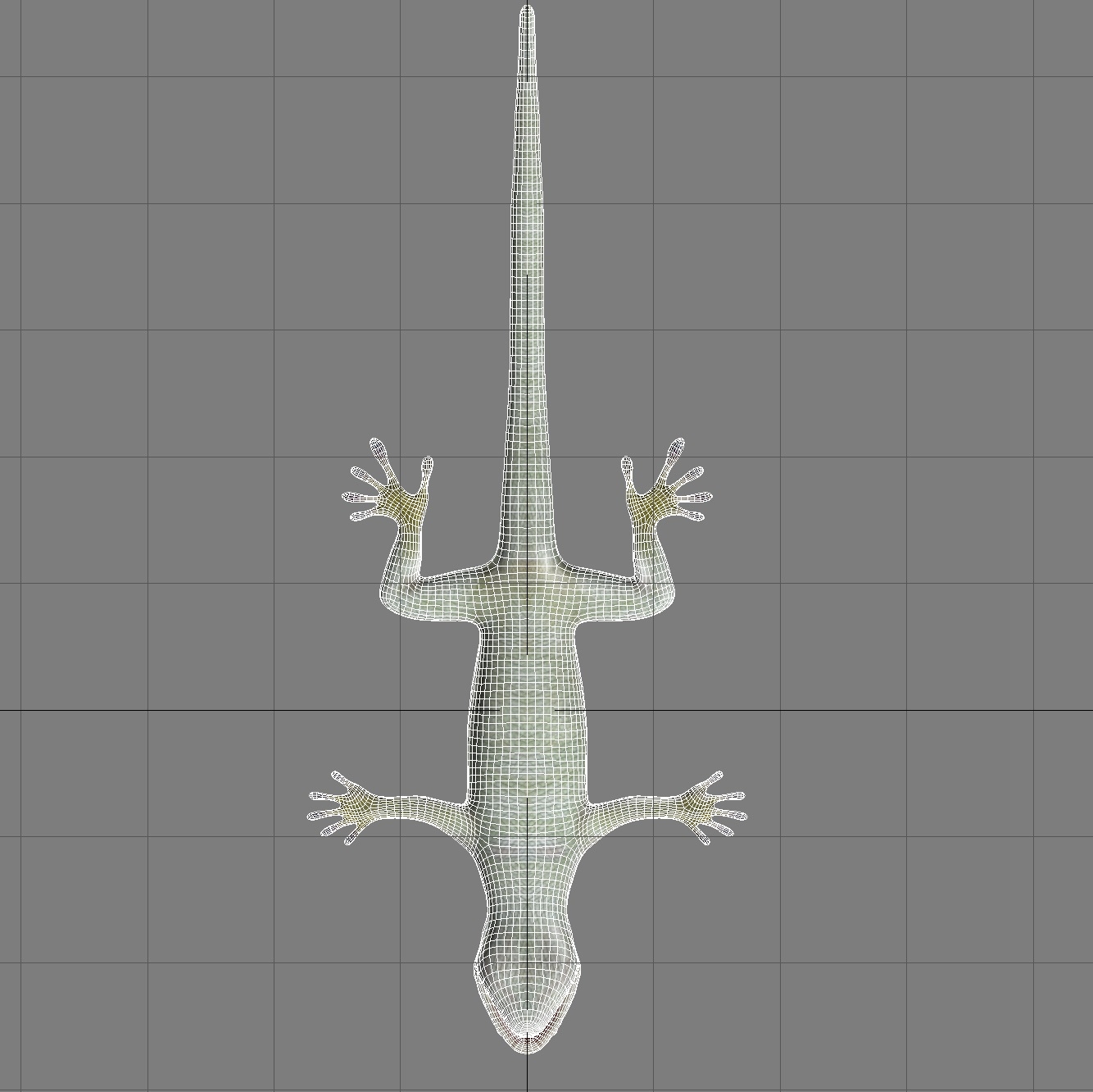 3d model green lizard animation rigged