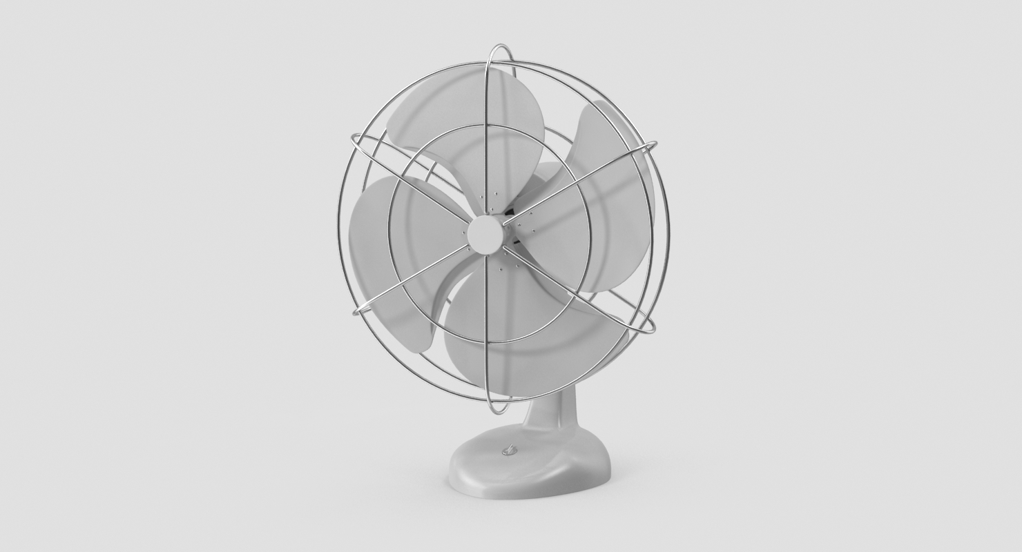desk fan 3d model