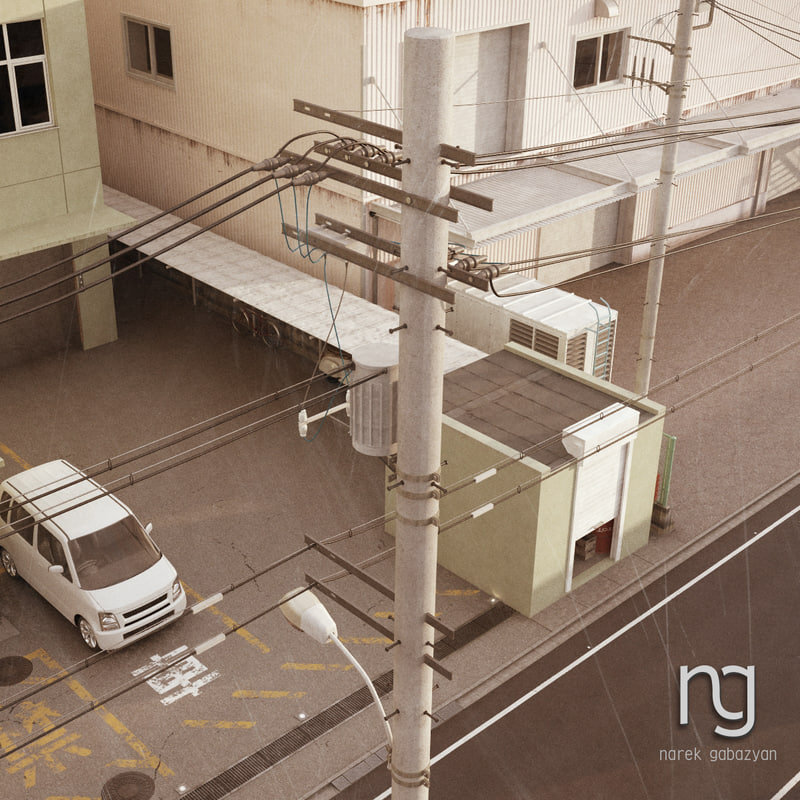 3d power line model