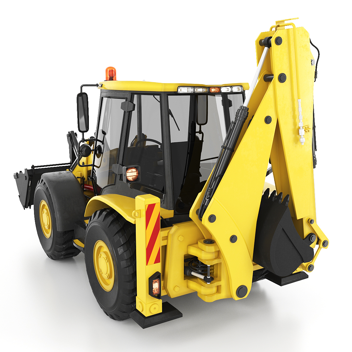 3d model backhoe loader