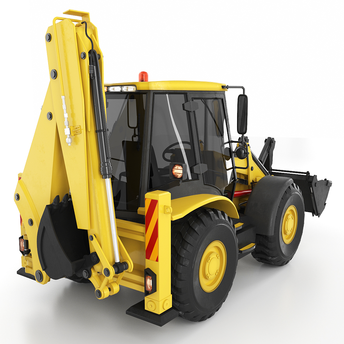 3d model backhoe loader