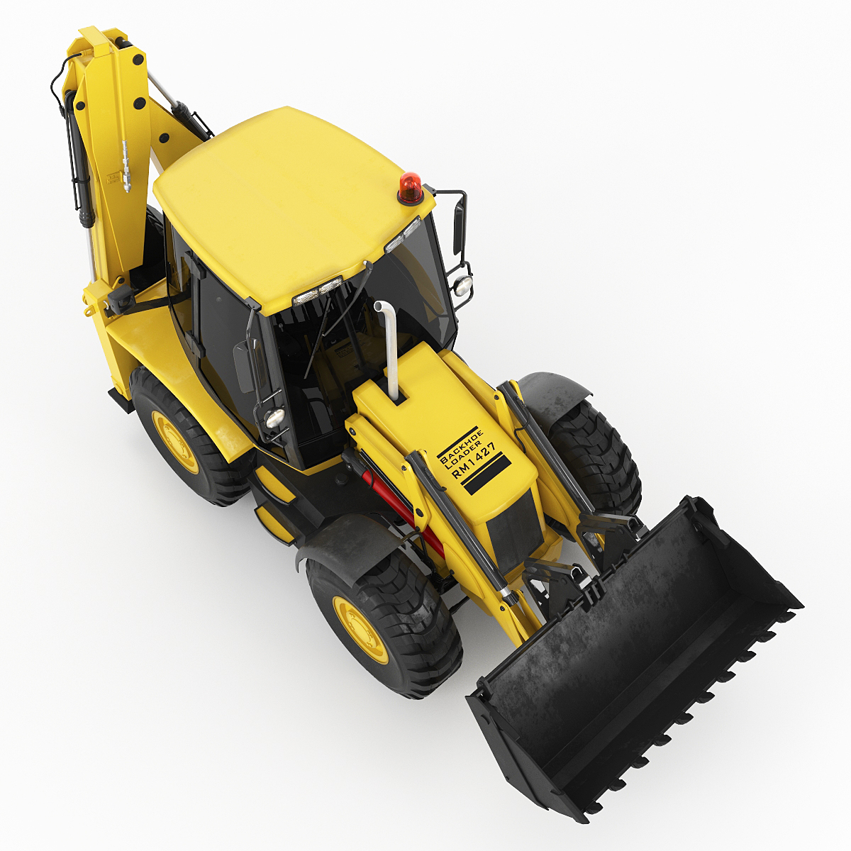 3d model backhoe loader