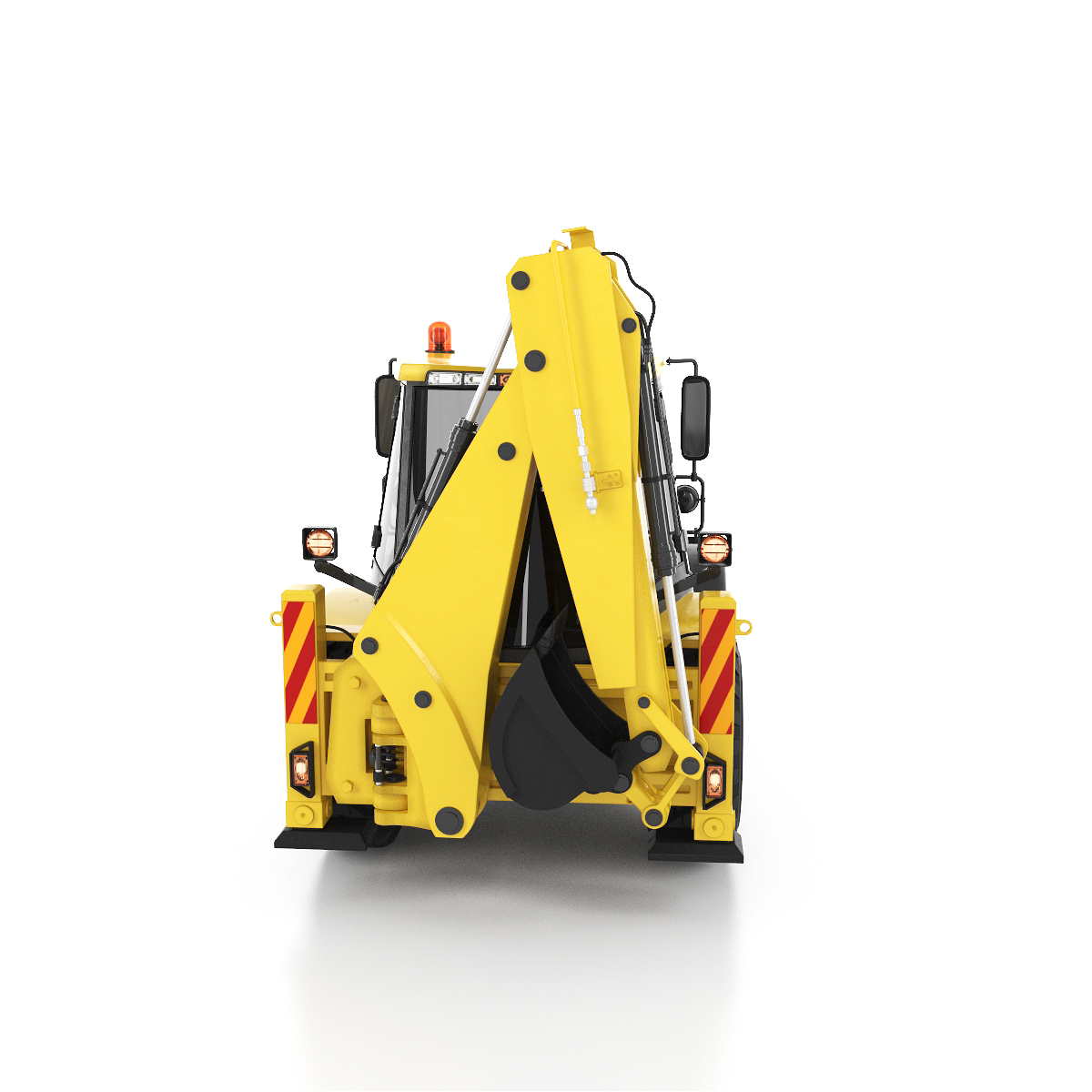 3d model backhoe loader
