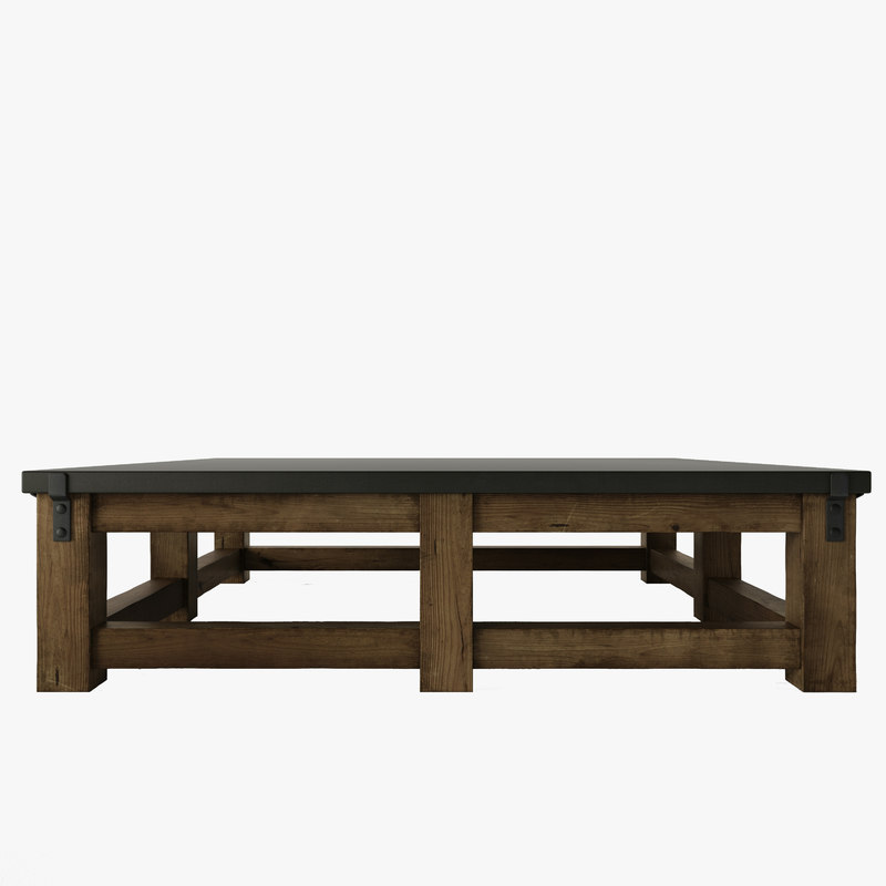 old table reclaimed zinc 3d max