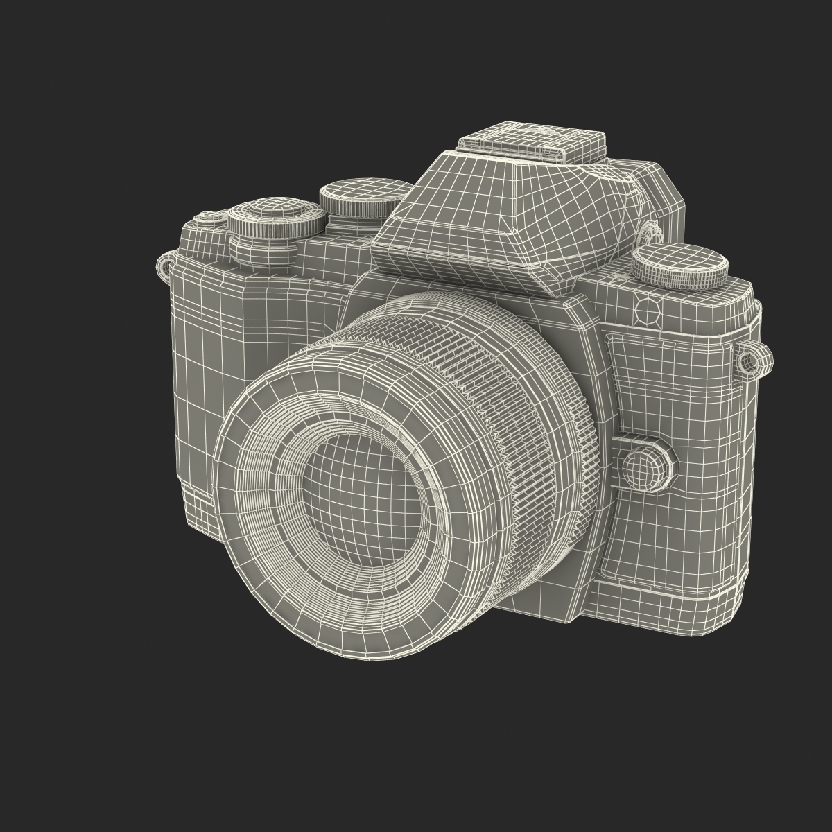 3d olympus om-d e-m10 silver model