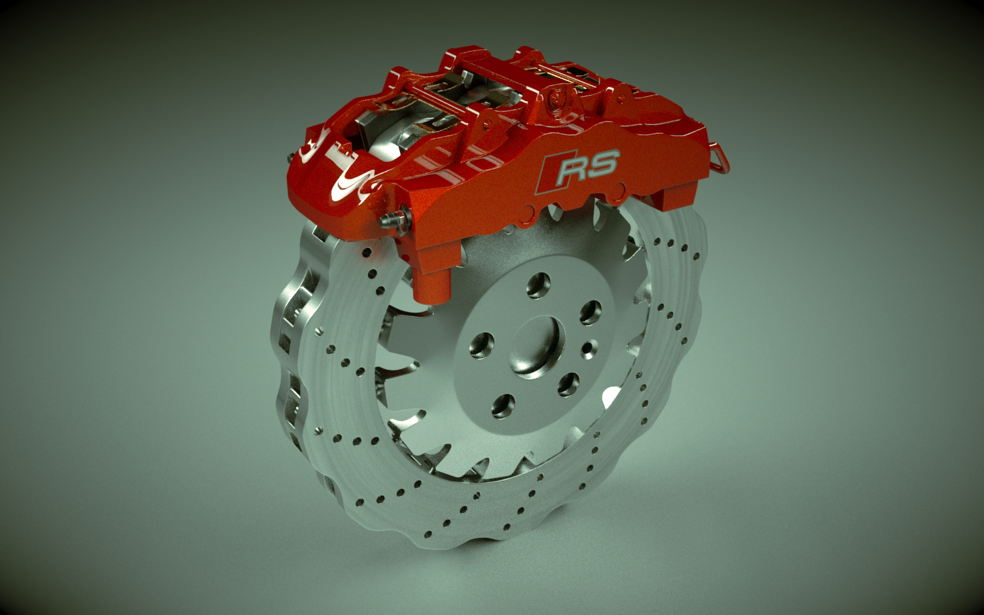 modèle 3D de frein de rotor audi rs3 brembo gt8 étrier - TurboSquid 1022499