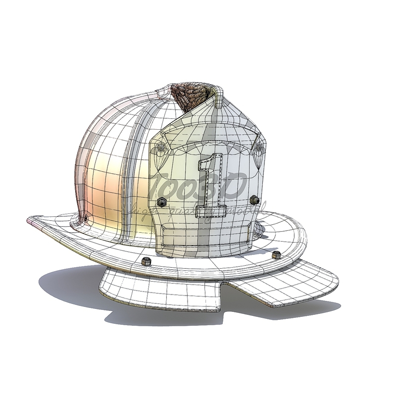 3d fireman helmet