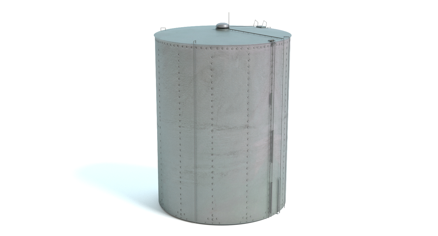 3d model water tank