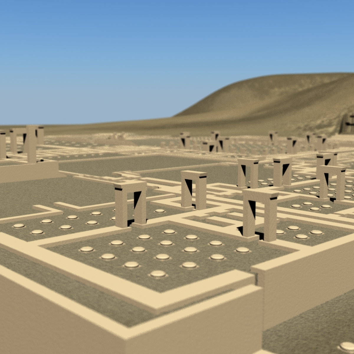 3d persepolis persian city model