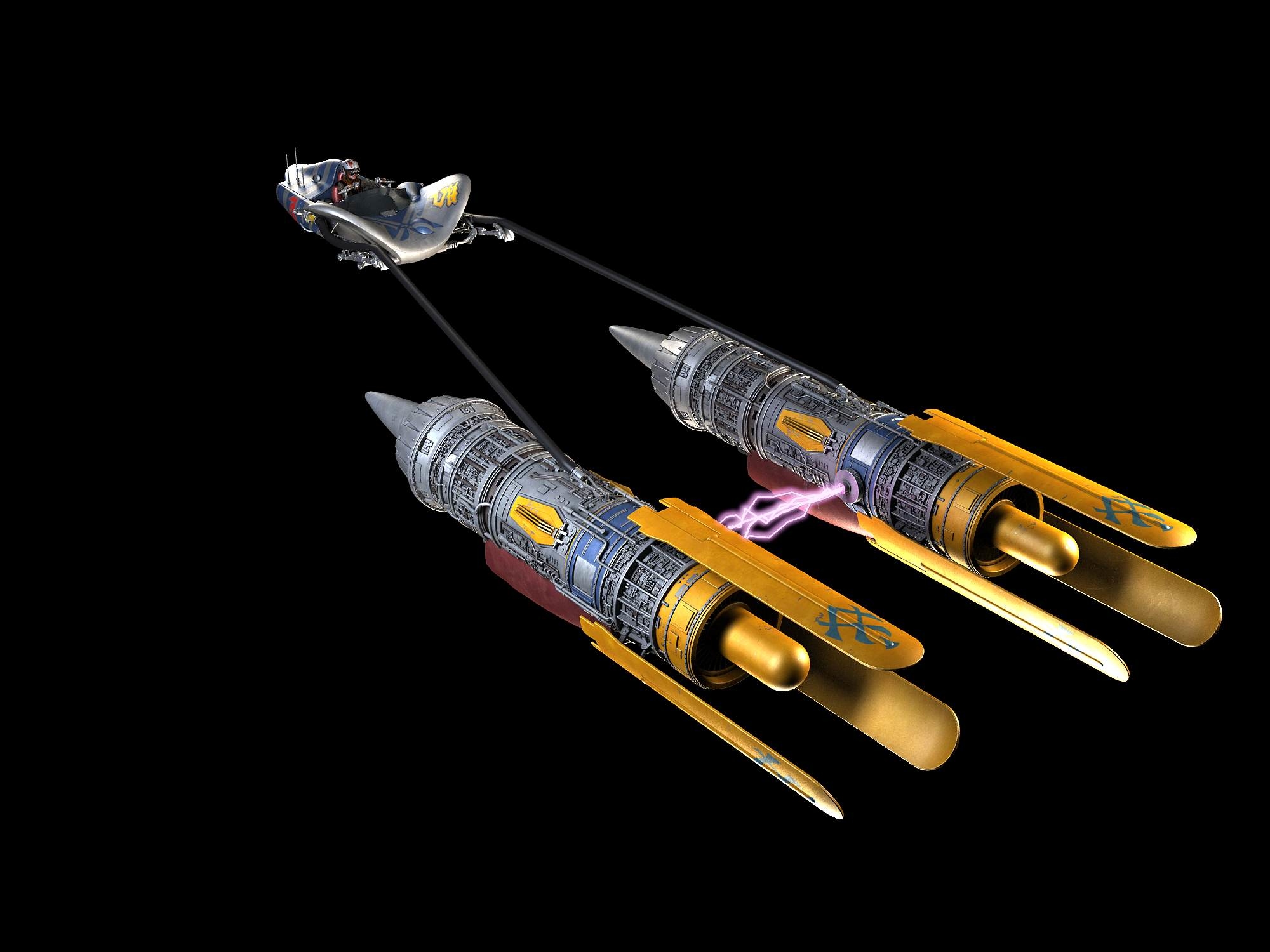 3d star wars pod model