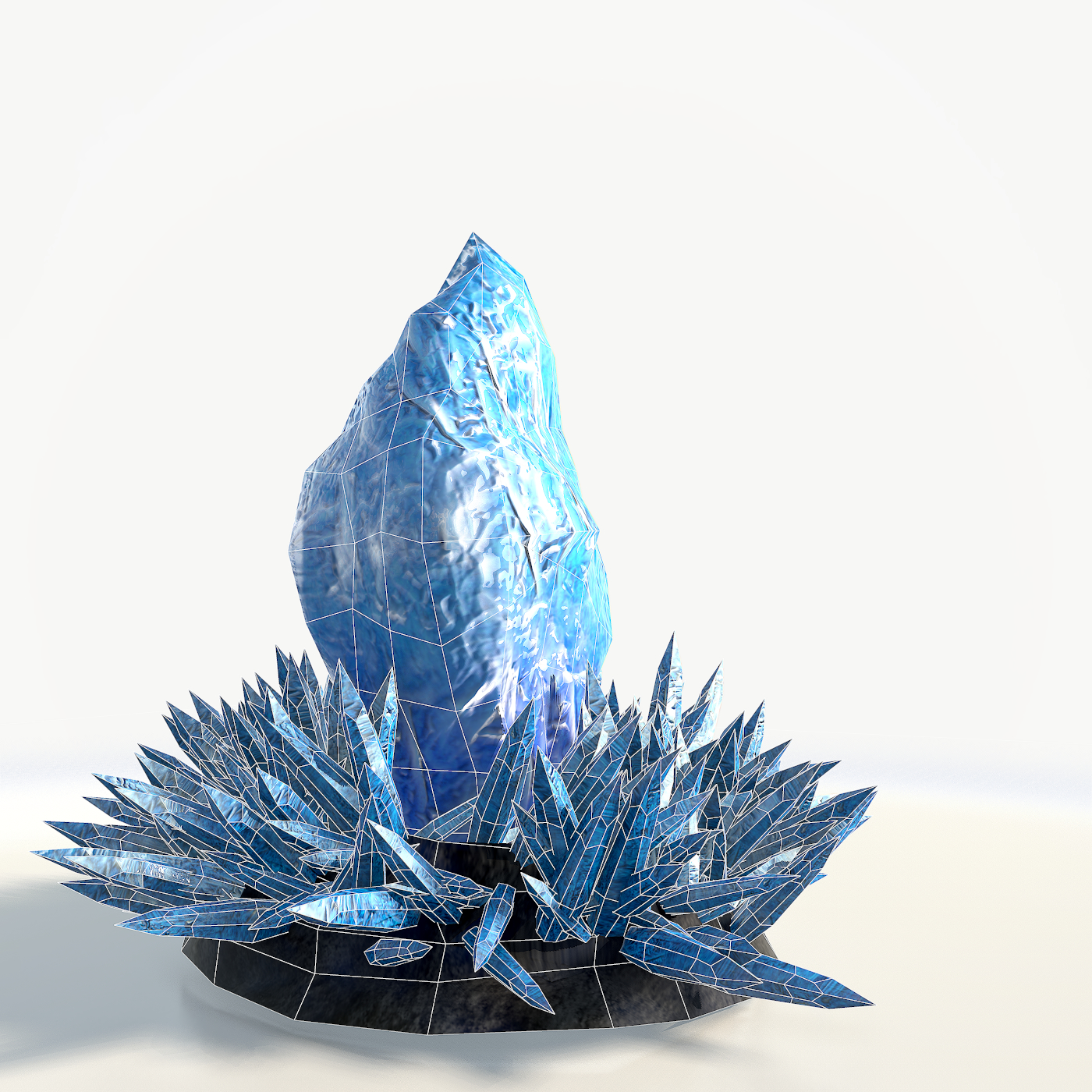 3d realistic crystal model