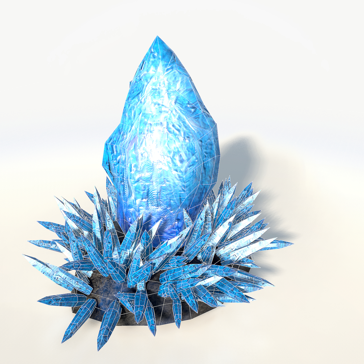 3d realistic crystal model