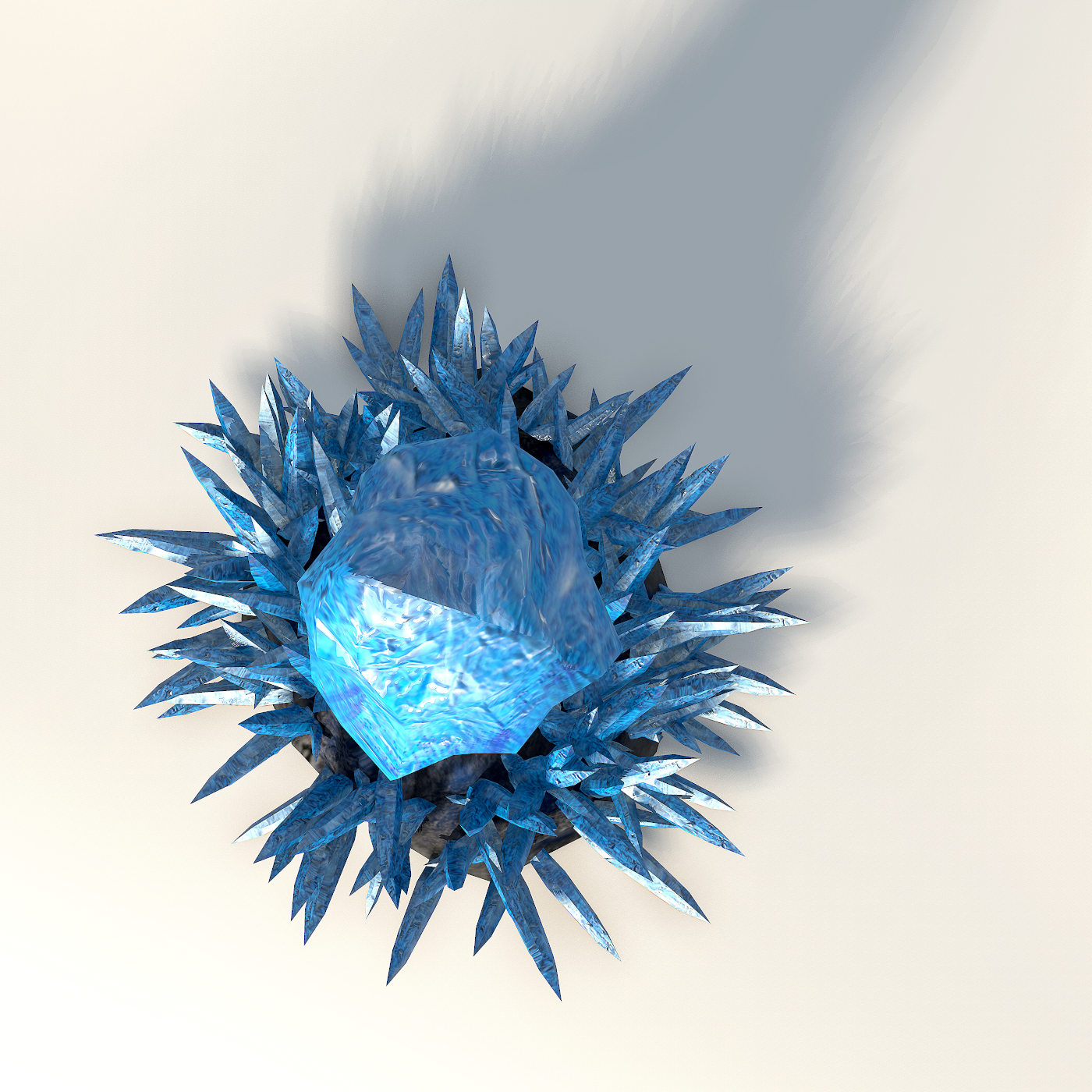 3d realistic crystal model