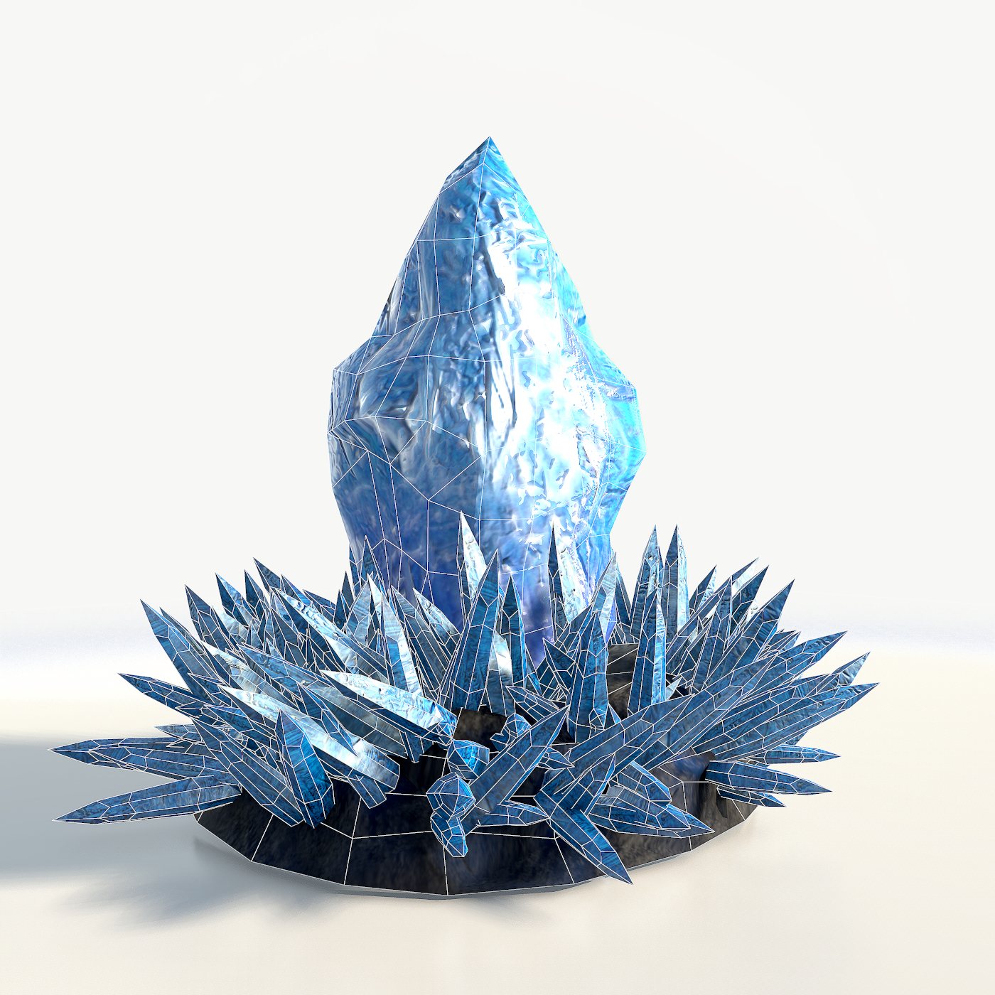 3d realistic crystal model