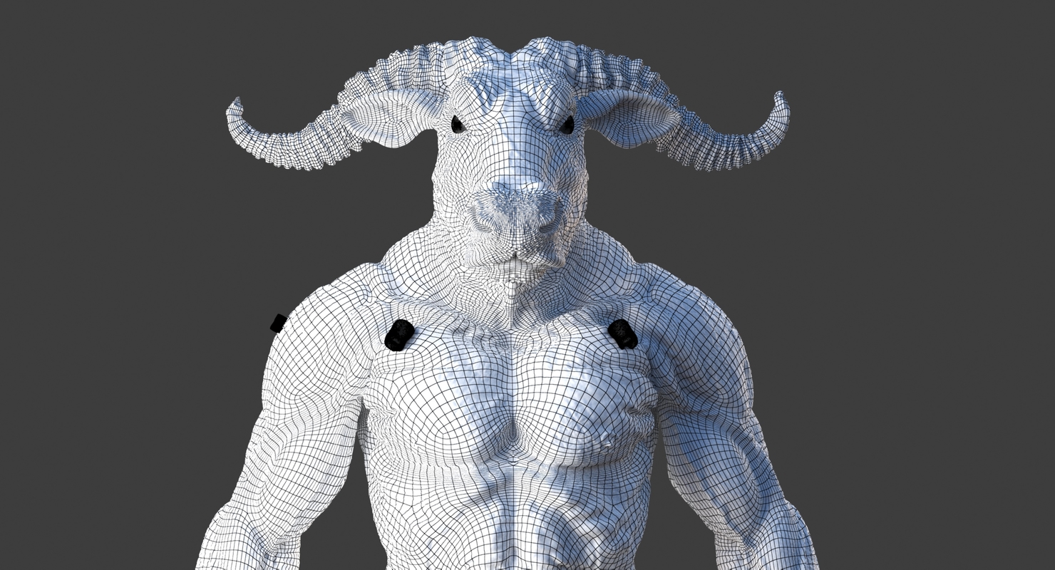 3d max minotaur animation