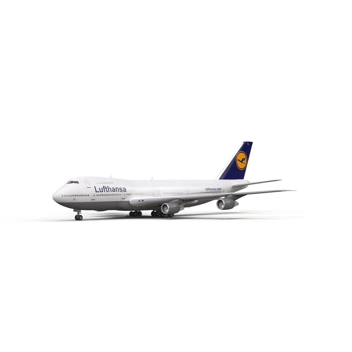 3d model boeing 747 200b lufthansa