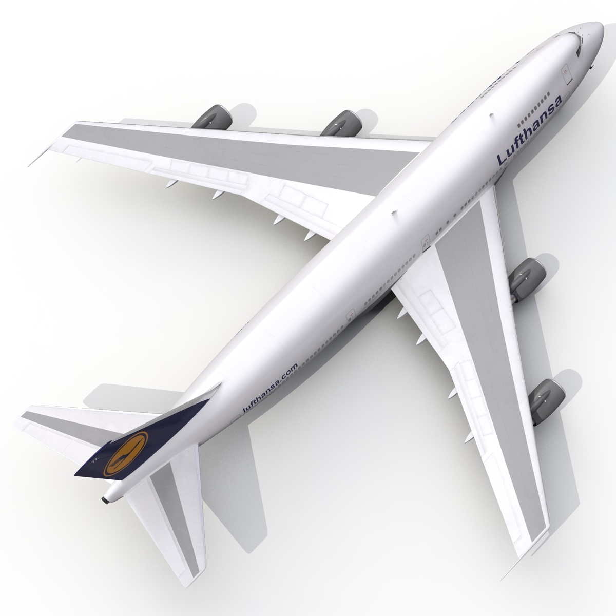 3d model boeing 747 200b lufthansa