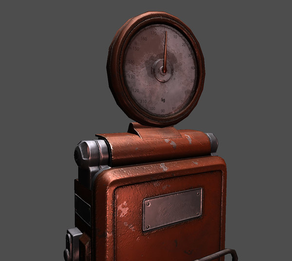 weight machine 3d model