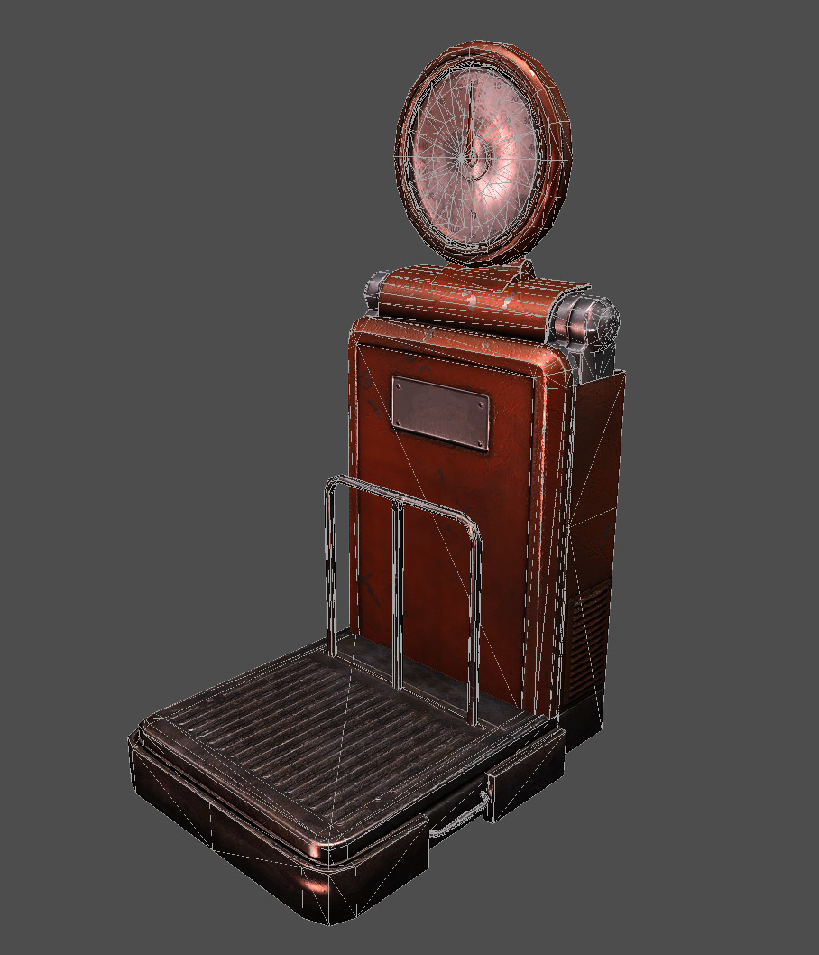 weight machine 3d model