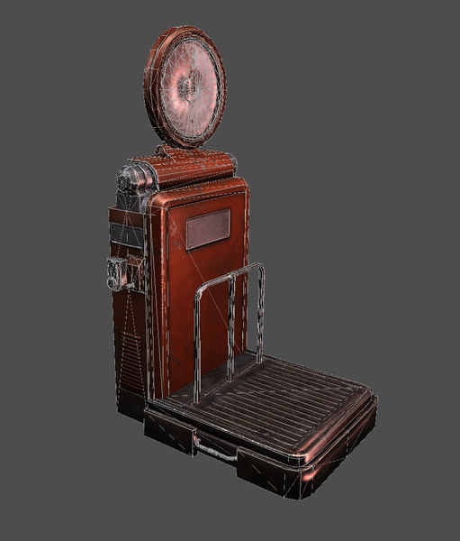 weight machine 3d model