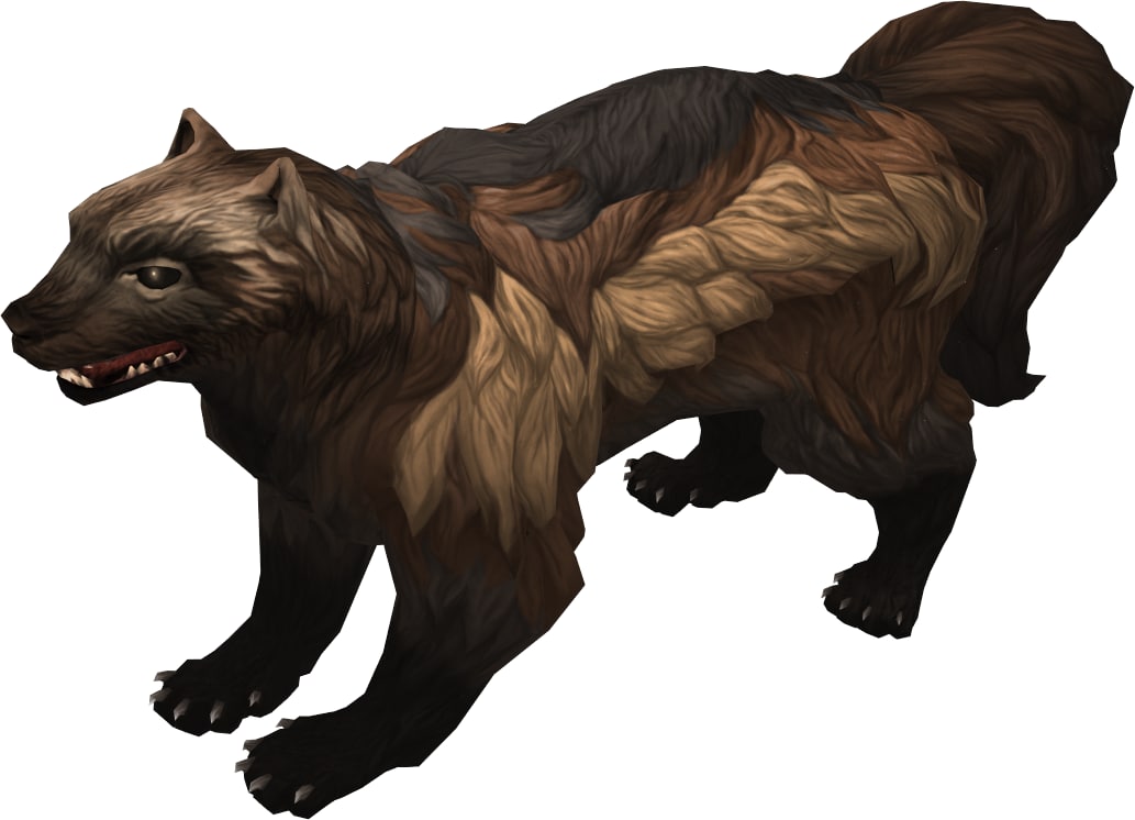 obj wolverine hand-painted running