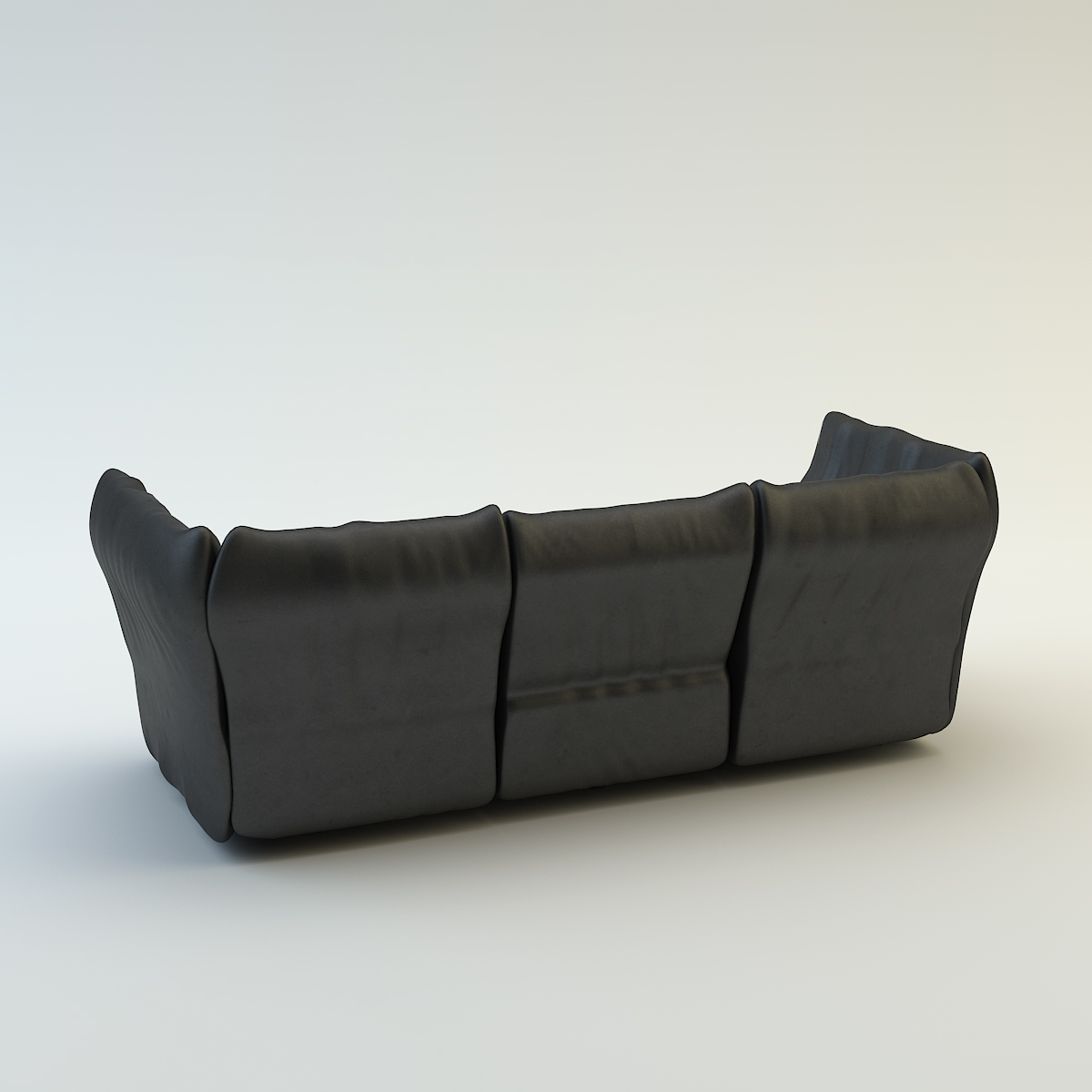 leather sofa edra 3d model