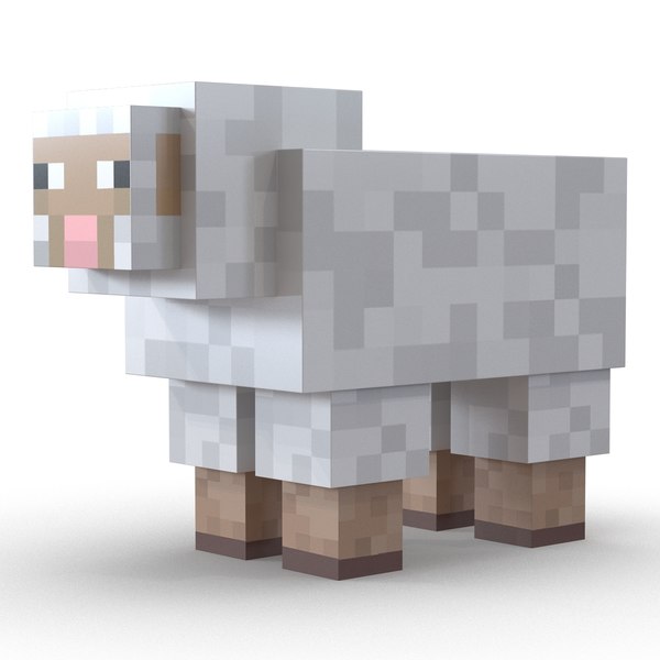 3d minecraft sheep model