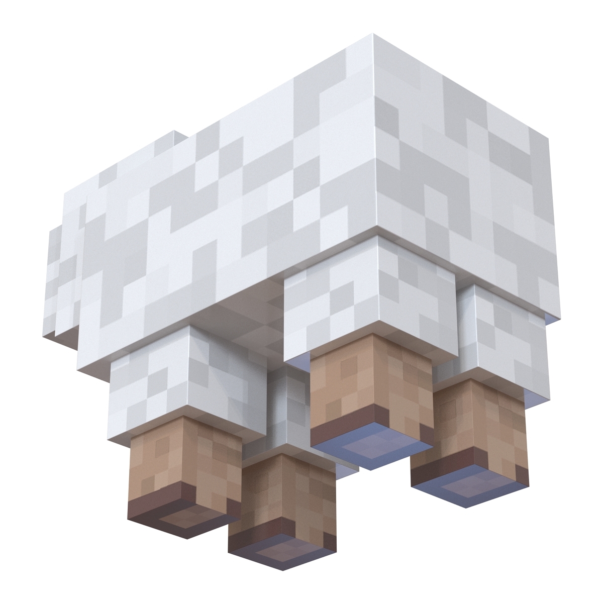 3d minecraft sheep model