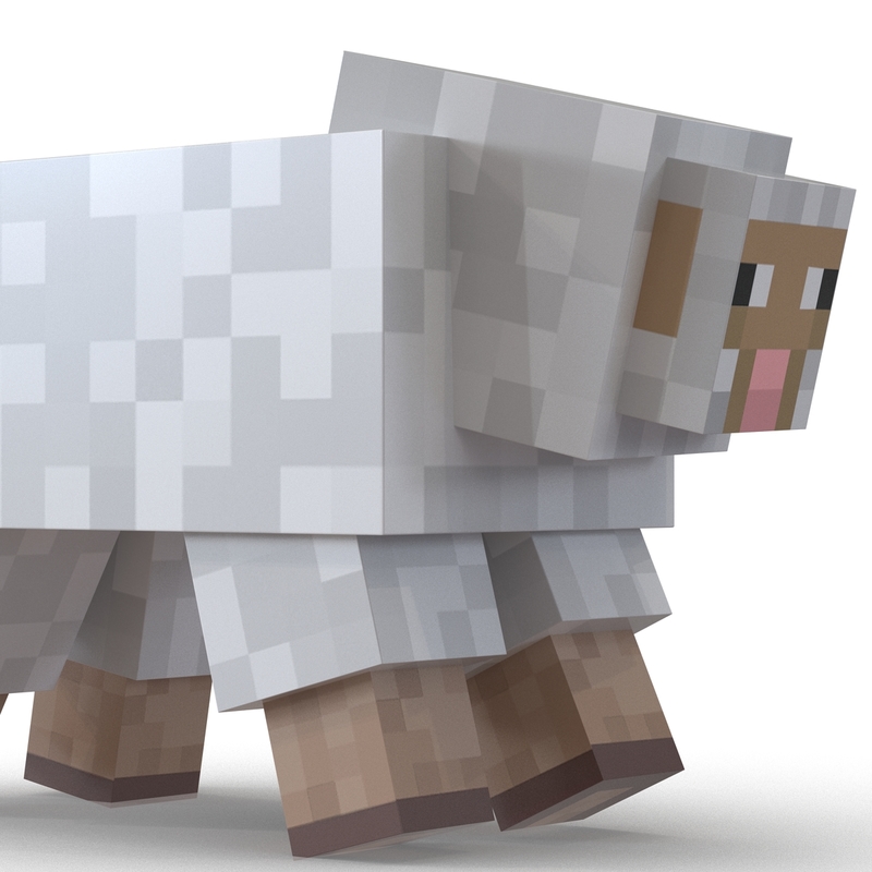3d minecraft sheep model