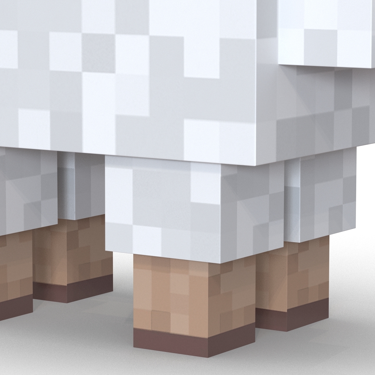 3d minecraft sheep model