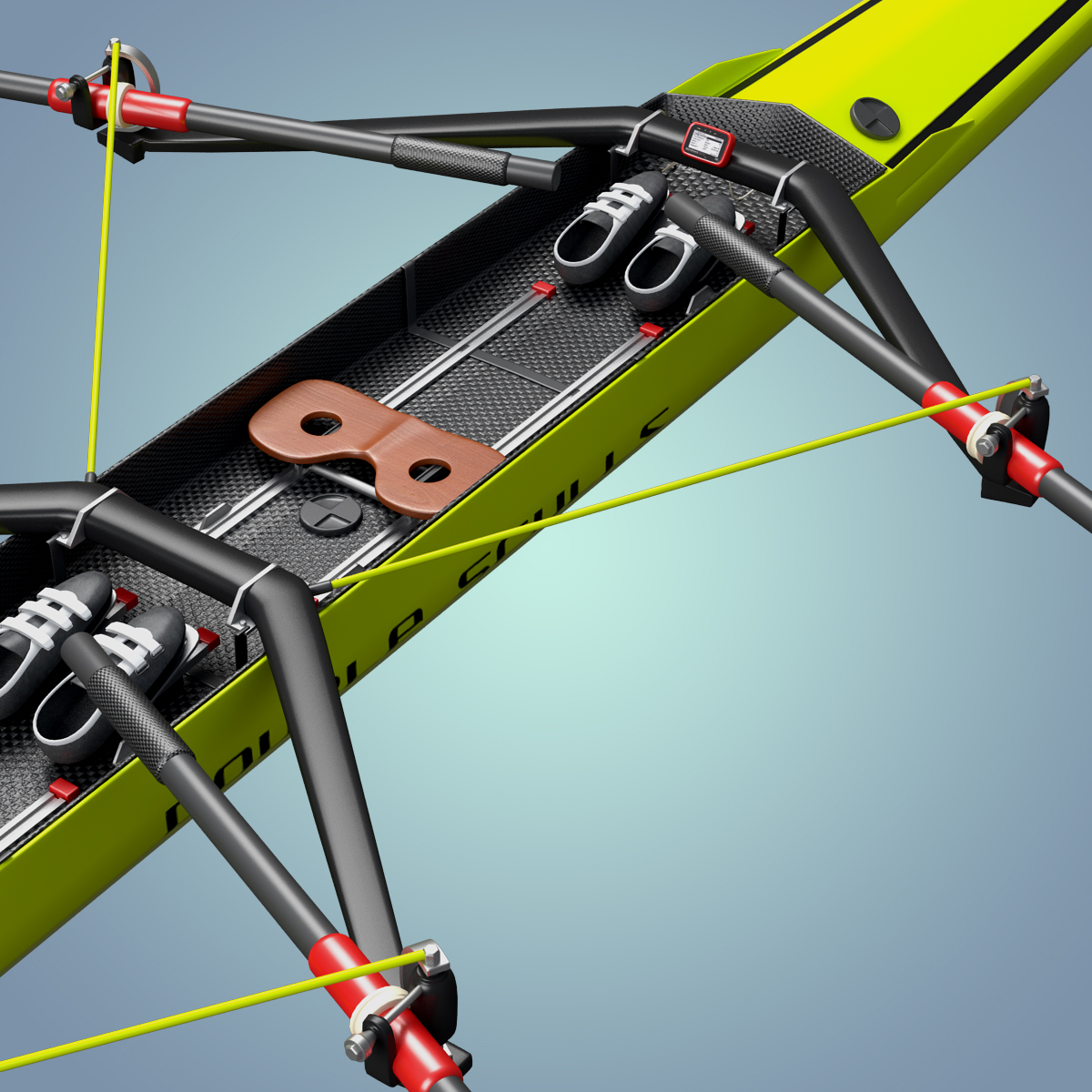 double rowing sculls 3d c4d