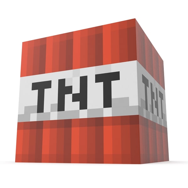 3d minecraft tnt model