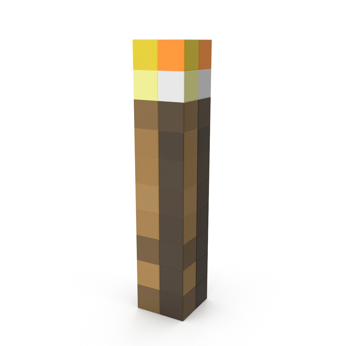 minecraft torch 3d max