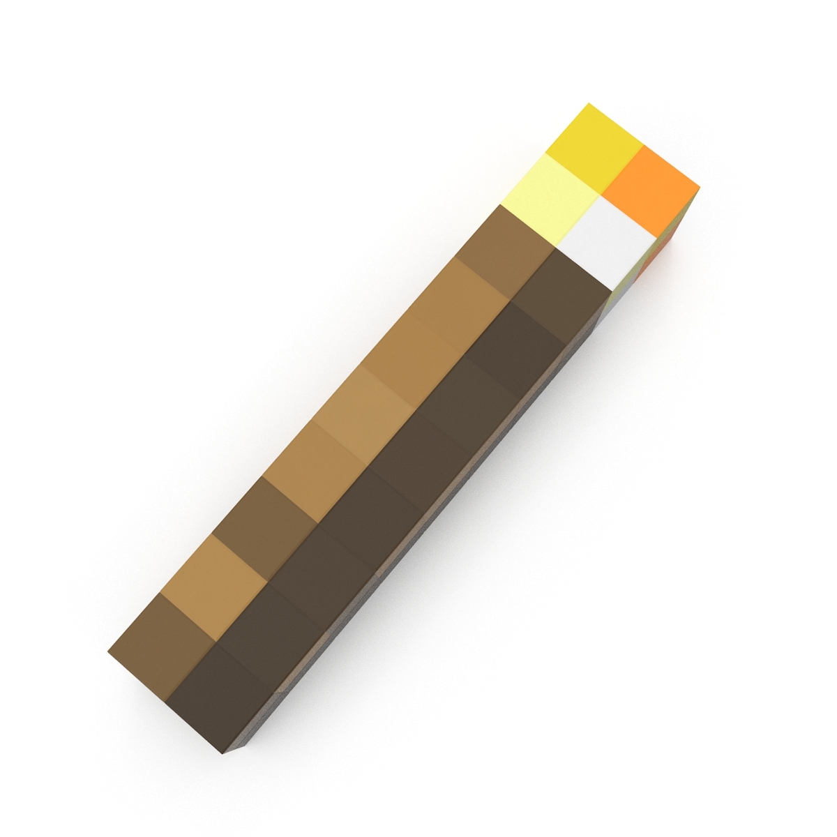 minecraft torch 3d max
