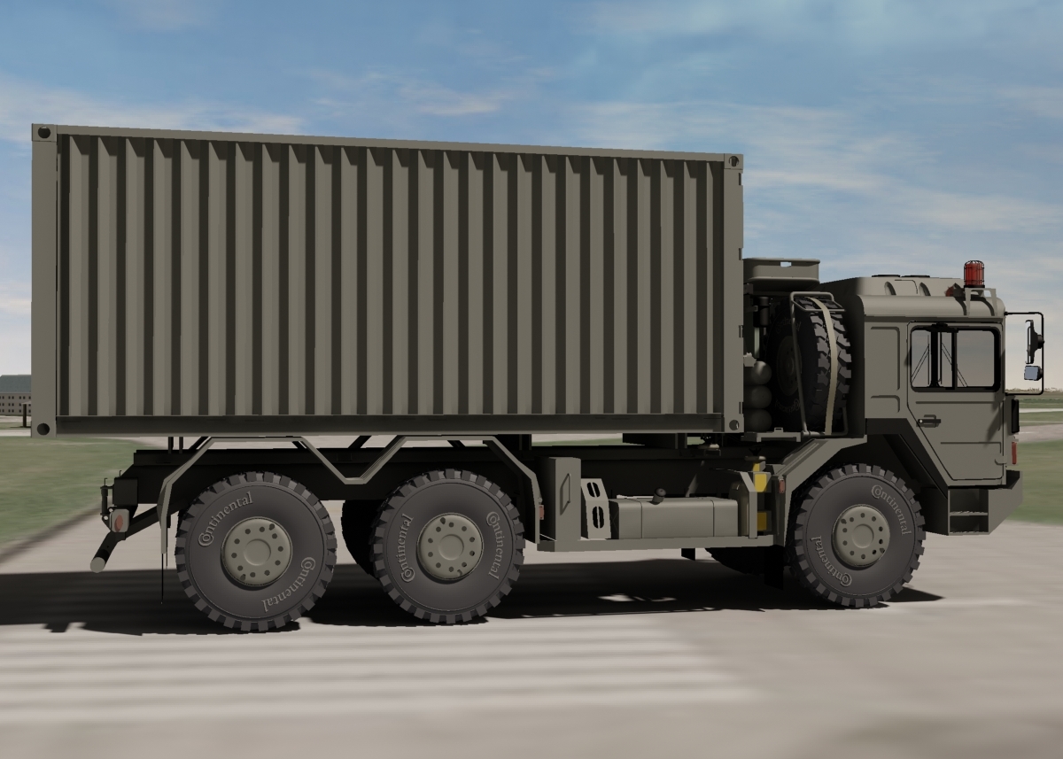 military raba h25 trucks 3d model