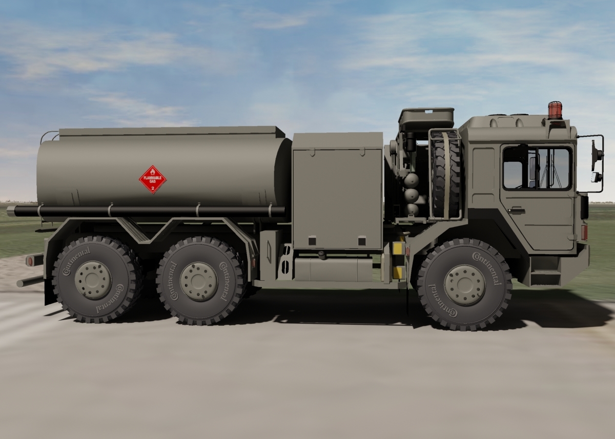 military raba h25 trucks 3d model