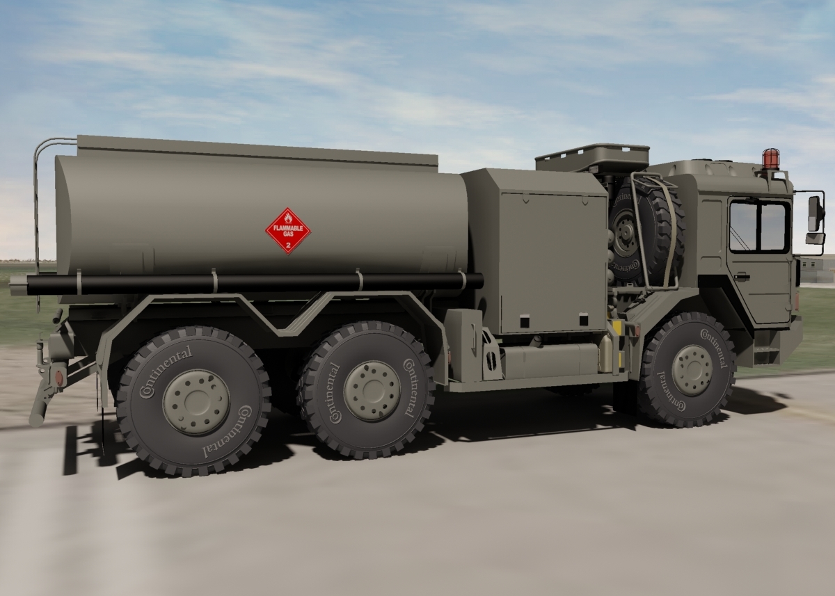 military raba h25 trucks 3d model