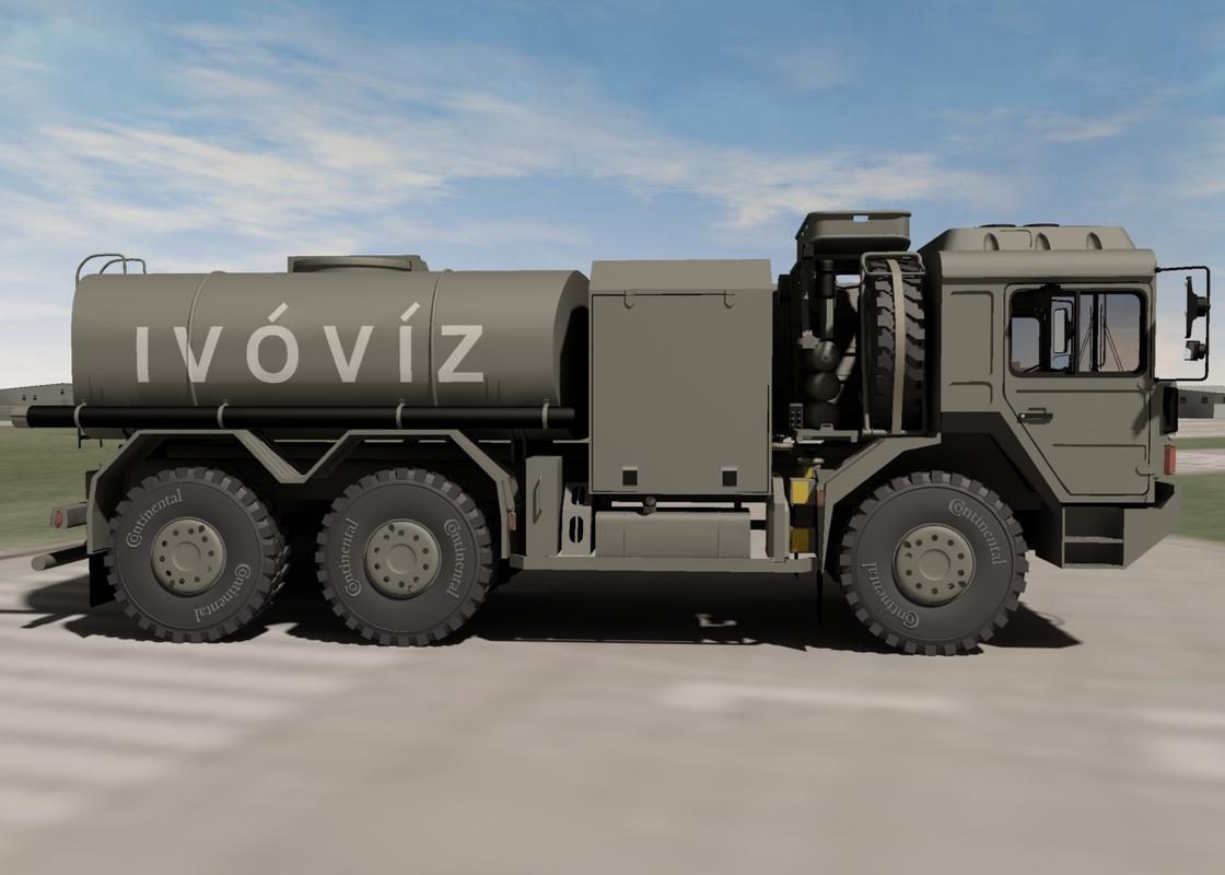 military raba h25 trucks 3d model